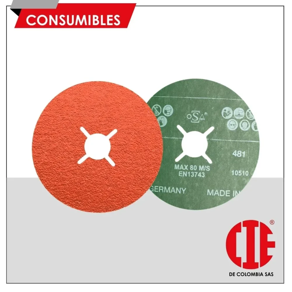 Fibrodisco Cerámico de 4 1/2" grano 60 - CIE Compra en Linea