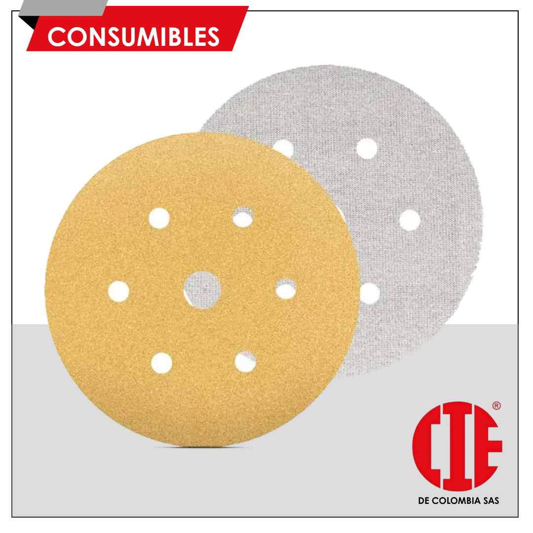 DISCOS VELCRO DE 5" X 5 ORIFICIOS - CIE Compra en Linea